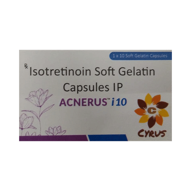 Acnerus I 10 Soft Gelatin Capsule 10.0 soft gelatin capsules in 1 strip ...