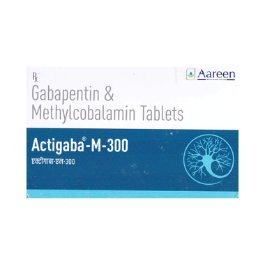 Actigaba-M 300 Tablet 10.0 tablets in 1 strip | GetOMeds