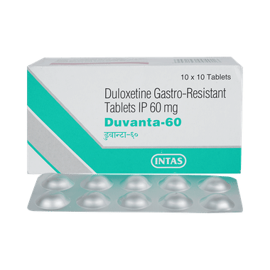 Duvanta 60 Tablet 10.0 tablets in 1 strip | GetOMeds