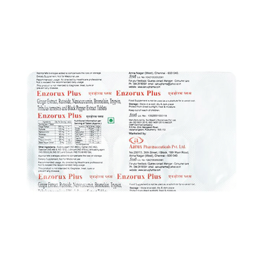 Enzorux Plus Tablet 10 tablets in 1 strip | GetOMeds