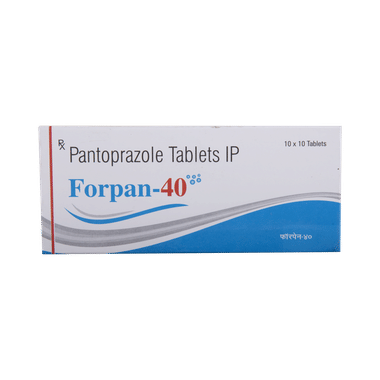 Forpan 40 Tablet 15.0 tablets in 1 strip | GetOMeds
