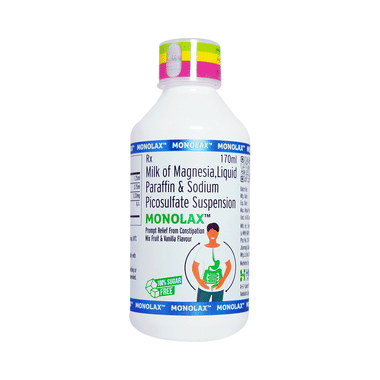Monolax Oral Suspension Mix Fruit & Vanilla Sugar Free 170.0 ml in 1 ...