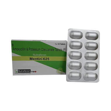 Nutraferon Mentin 625 Tablet 10.0 tablets in 1 strip | GetOMeds