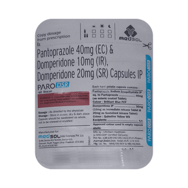 Paro-DSR Capsule 15.0 capsule sr in 1 strip | GetOMeds