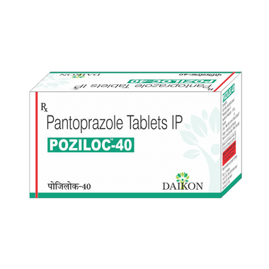Poziloc 40 Tablet 10.0 tablets in 1 strip | GetOMeds