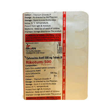 Rikotum 500 Tablet 10 tablets in 1 strip | GetOMeds