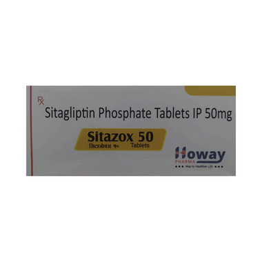 Sitazox 50 Tablet 10.0 tablets in 1 strip | GetOMeds
